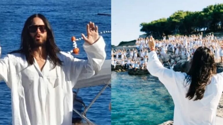 The Strange Godlike Image of Jared Leto at His Island Gatherings ...
